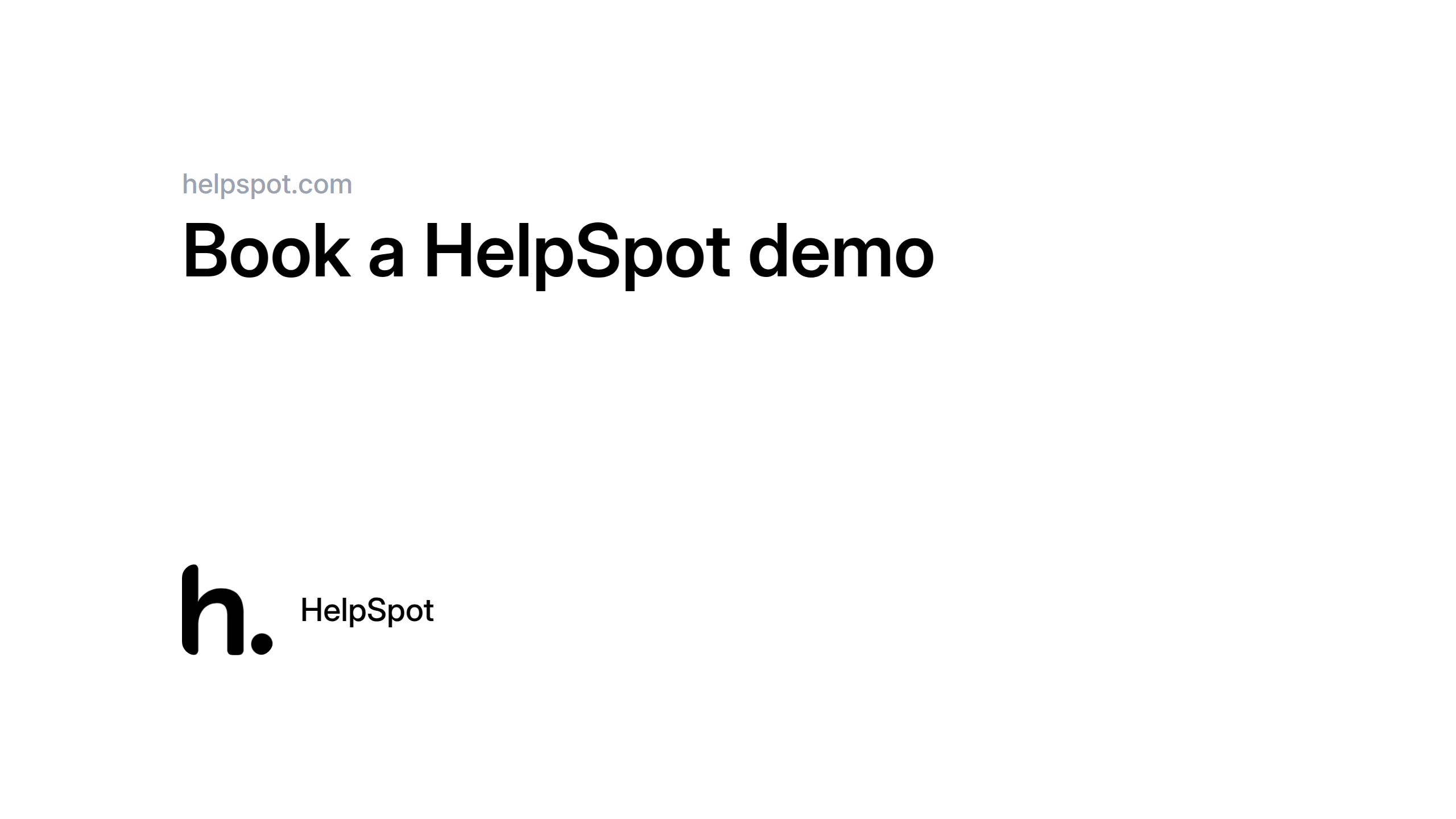 Book a HelpSpot demo