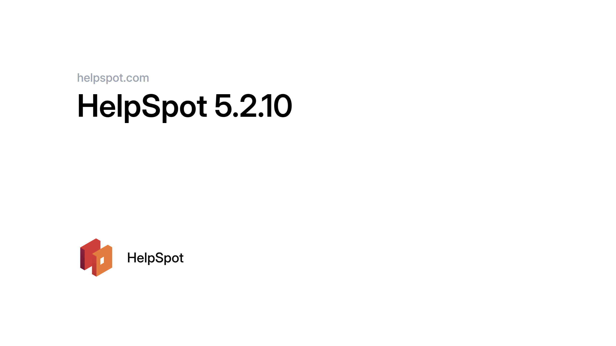 HelpSpot 5.2.10